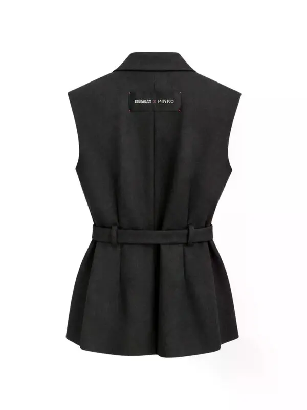 Pinko Nuraqus Belted Sleeveless Jacket