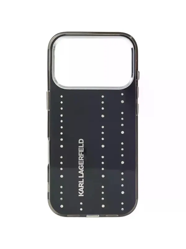Karl Lagerfeld Glitter Rhinestone Iphone 17 Pro Case