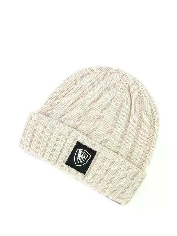 BLAUER. Cutter Ribbed Beanie Hat