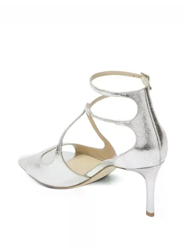 JIMMY CHOO Azia 75 Sandals - Silver
