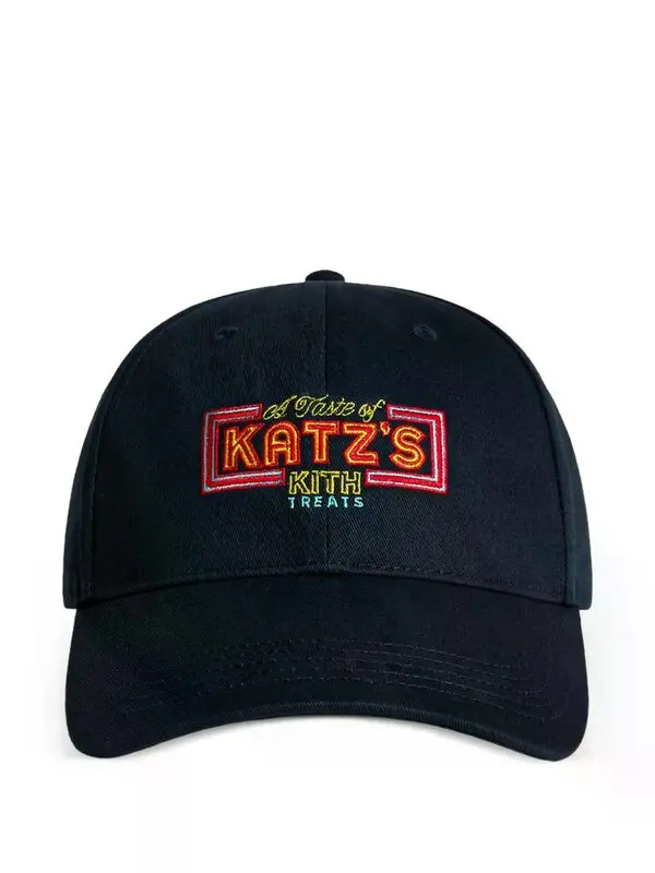Kith X Katz’s Delicatessen Logo-embroidered Baseball Cap - Black