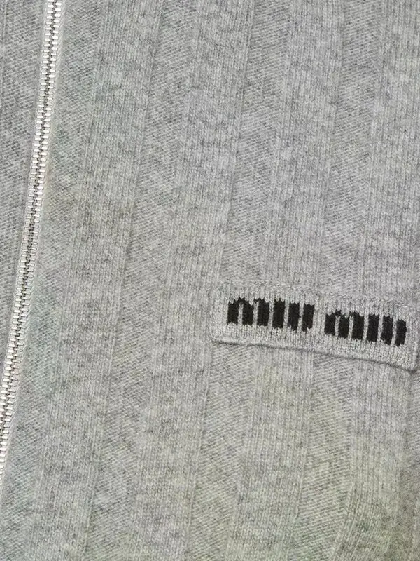 Miu Miu Rib-knit Cropped Cardigan