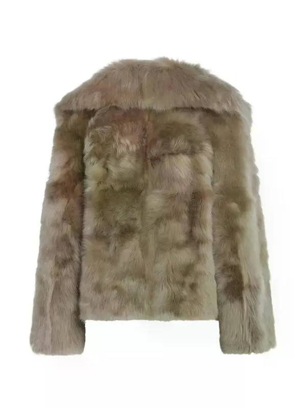 BLANCHA Oversized-collar Shearling Jacket