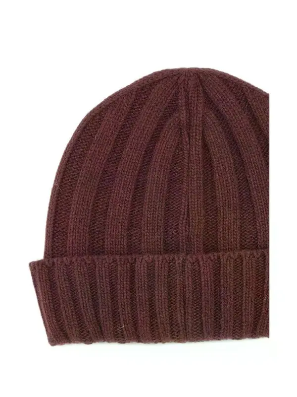 BLAUER. Ribbed-knit Beanie Hat