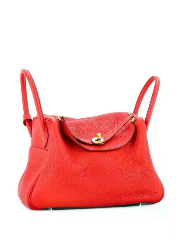 Hermès Lindy Bag Clemence 30 Shoulder Bag - Red