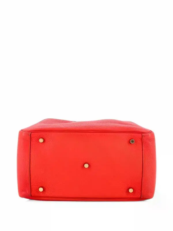 Hermès Lindy Bag Clemence 30 Shoulder Bag - Red