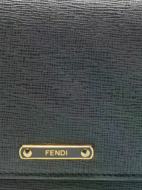 Fendi 2013 Crosshatch-leather Flap Wallet