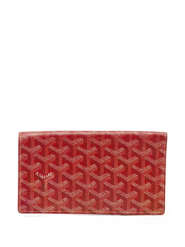 Goyard 2013 Richelieu Goyardine Long Wallet - Red