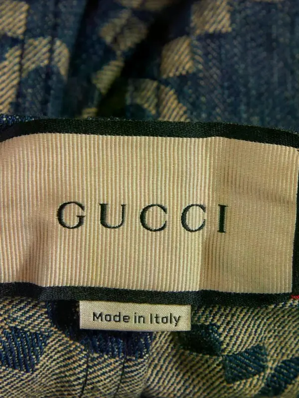 Gucci Gg Monogram Straight-fit Jeans