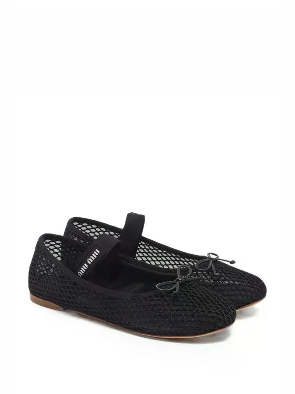 Miu Miu Mesh Mary Jane Ballet Flats