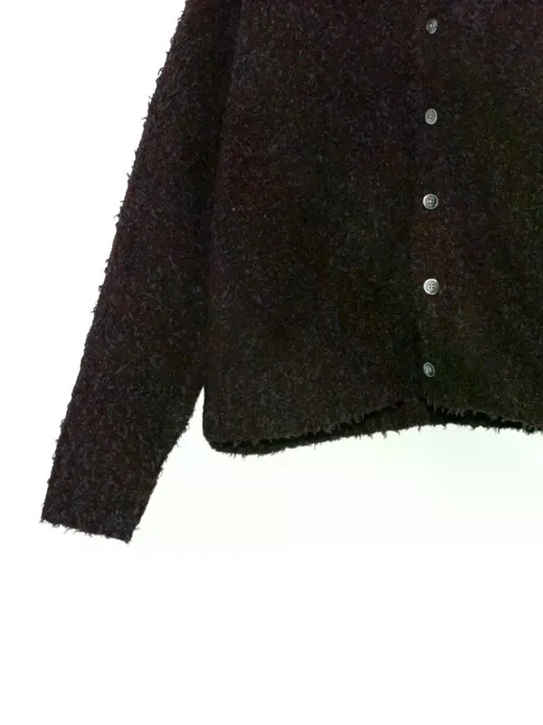 StÜssy Bouclé-knit V-neck Cardigan
