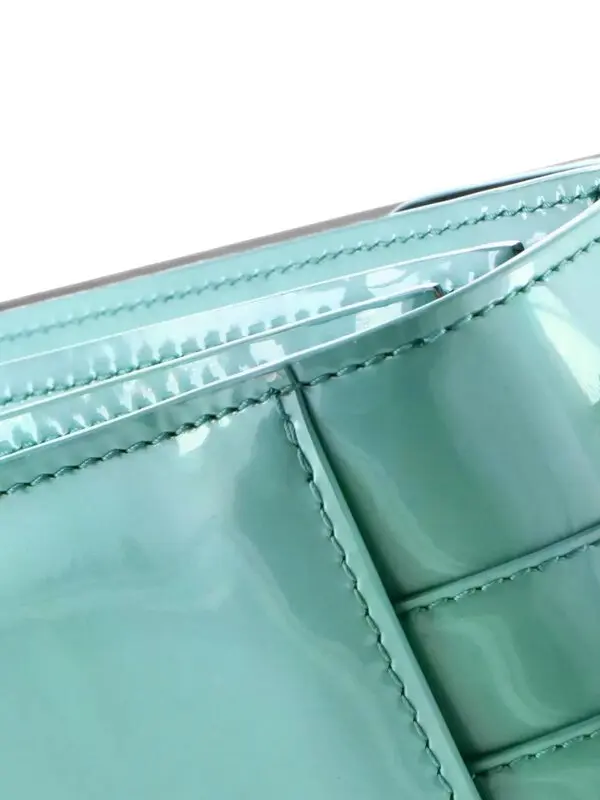 BVLGARI Serpenti Forever Top Handle Bag Patent Small Satchel