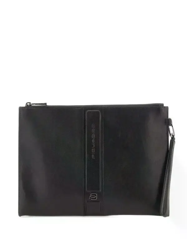 PIQUADRO Logo-plaque Clutch Bag