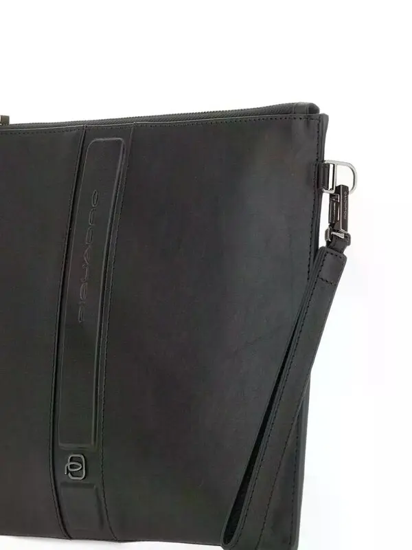 PIQUADRO Logo-plaque Clutch Bag