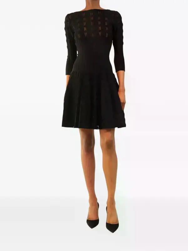 Alaïa Skater Mini Dress - Black