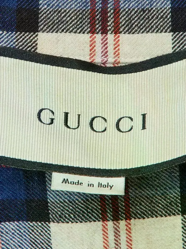 Gucci Interlocking G Checked Shirt