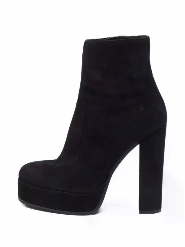 Roberto Cavalli Platform Suede Ankle Boots