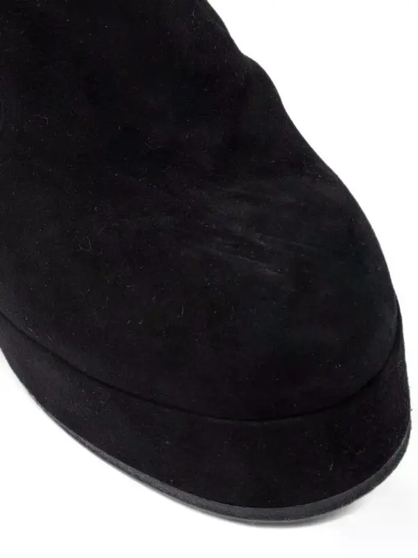 Roberto Cavalli Platform Suede Ankle Boots