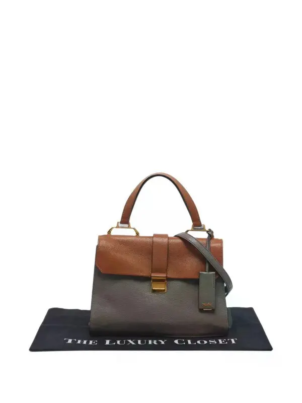 Miu Miu Pushlock Madras Leather Satchel Bag