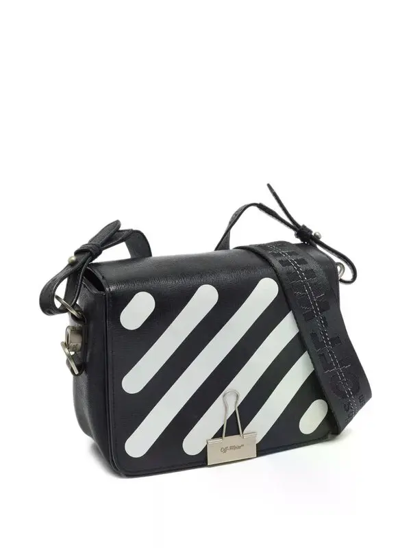 Off-White Binder Clip Diagonal-print Mini Bag