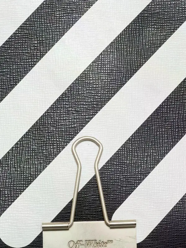 Off-White Binder Clip Diagonal-print Mini Bag