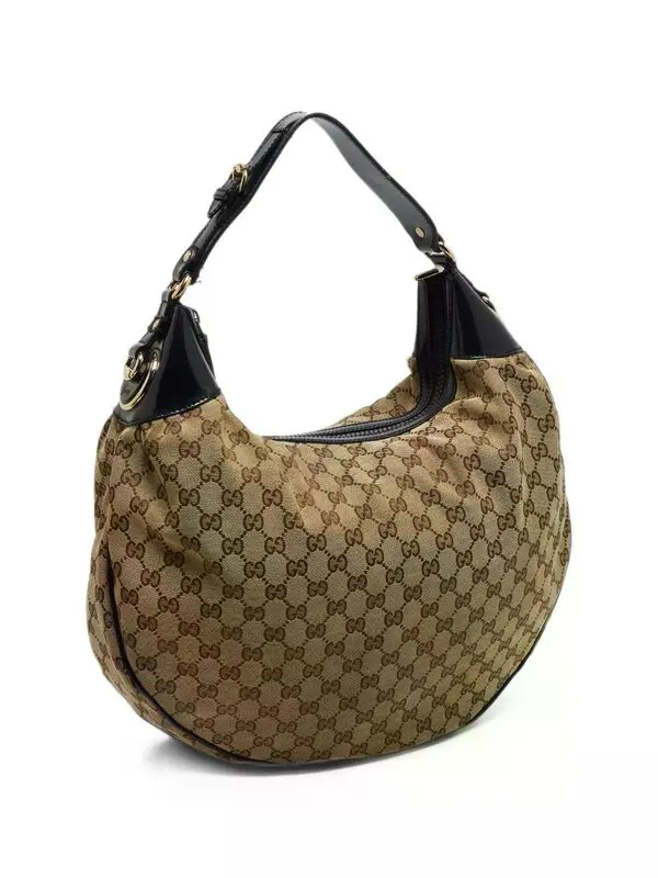 Gucci Medium Full Moon Gg Canvas Bag - Neutrals
