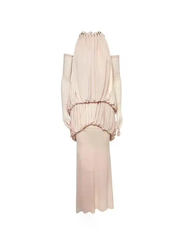 CHATS BY C.DAM Mayer Draped Maxi Dress - Pink