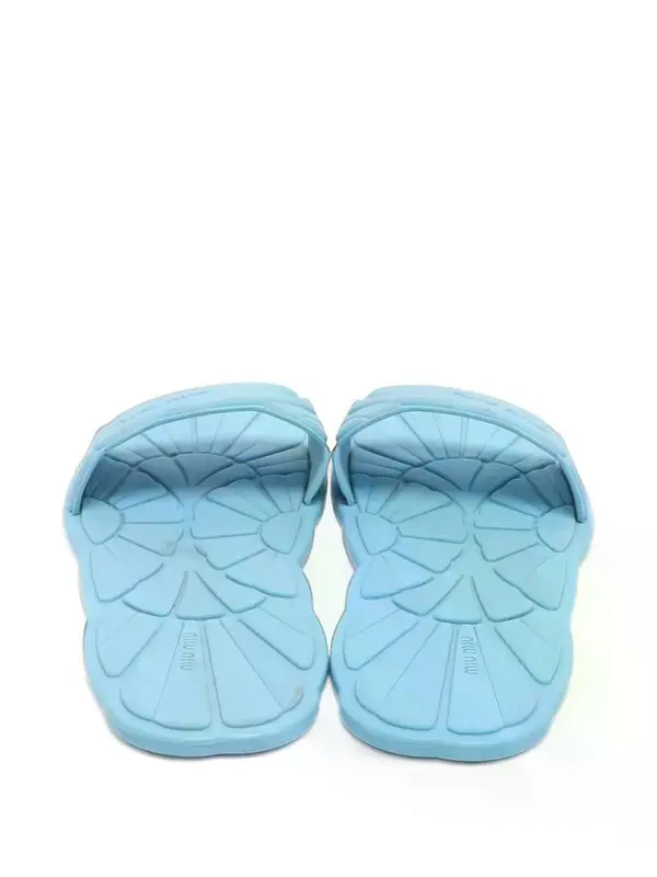 Miu Miu Wavy-pattern Slippers