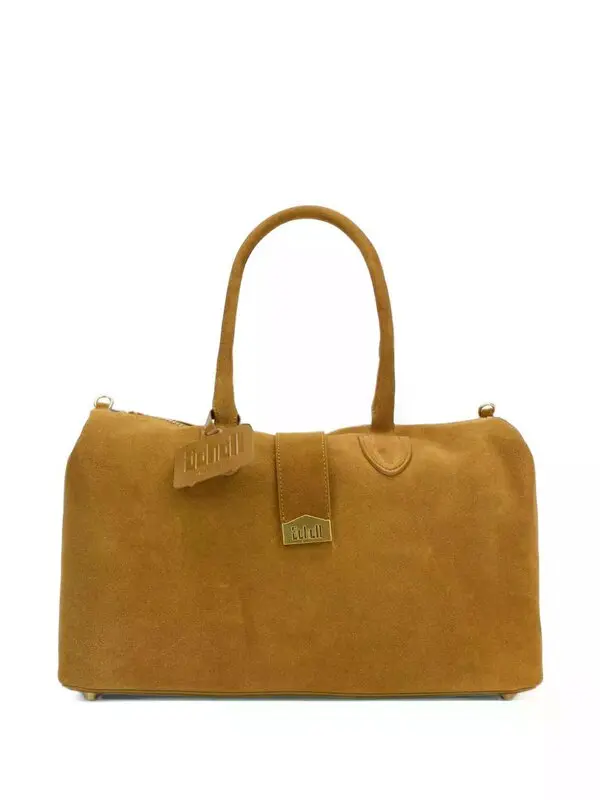 SCHELL Doctor Logo-plaque Suede Tote Bag