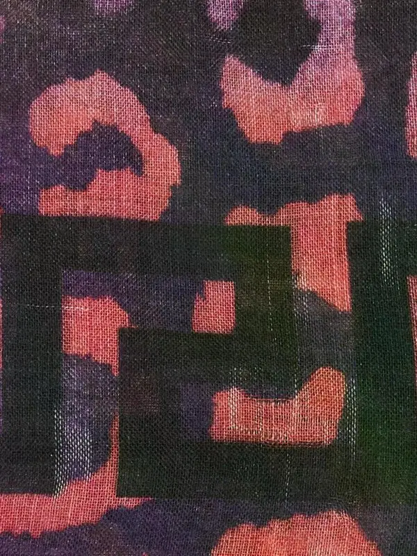 Versace Grecca Leopard-print Scarf