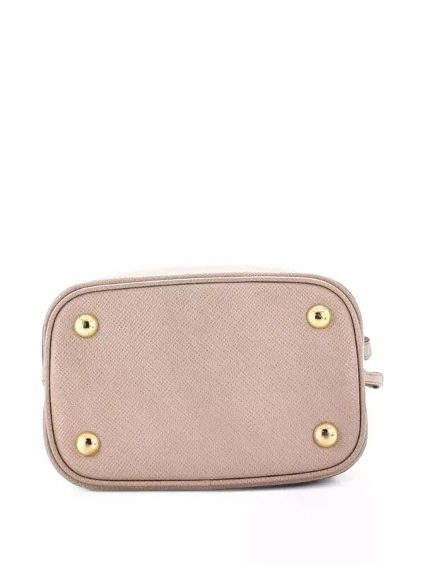 Prada Panier Saffiano Leather Small Bucket Bag