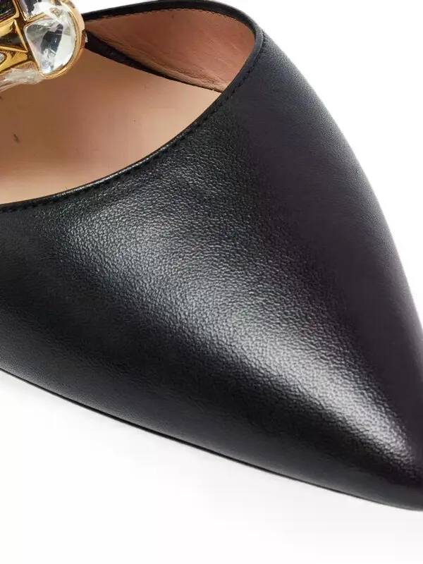 Bally Jessye Crystal-buckle Pumps