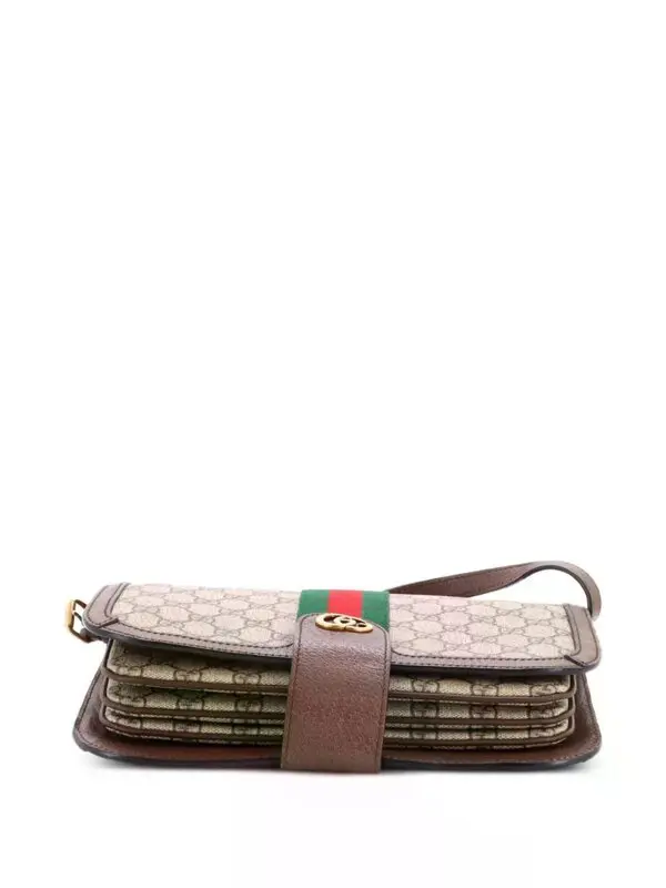 Gucci Ophidia Compartment Messenger Bag Gg Coated Canvas Medium Crossbody Bag