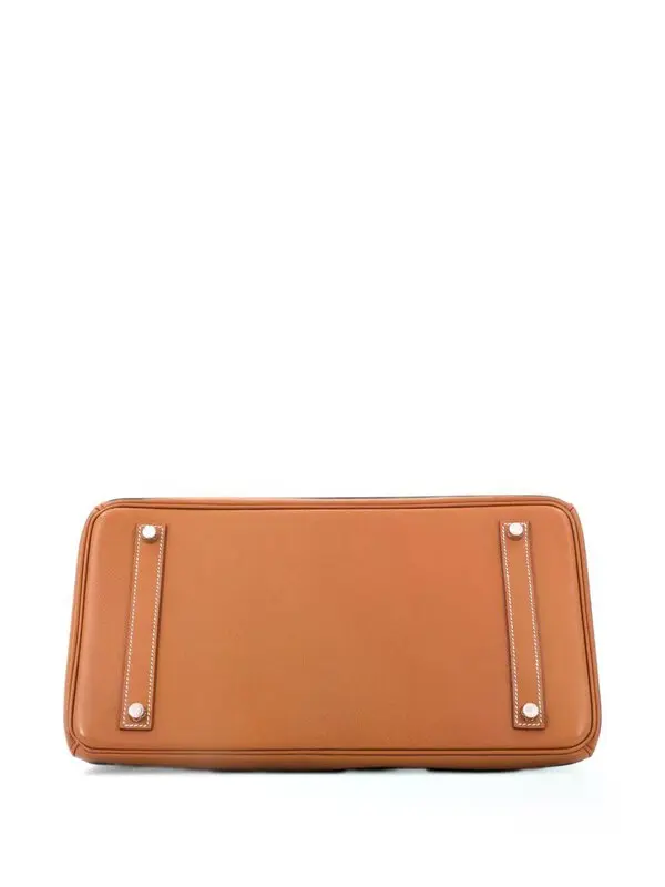 Hermès Birkin Handbag Gold Epsom With Palladium Hardware 35 Satchel