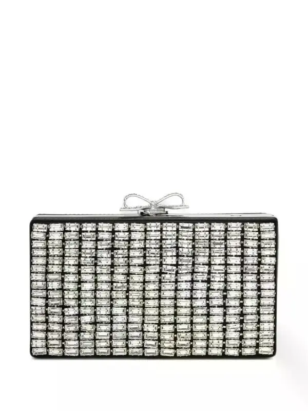 SELF-PORTRAIT Chainmail Clutch Bag - Silver