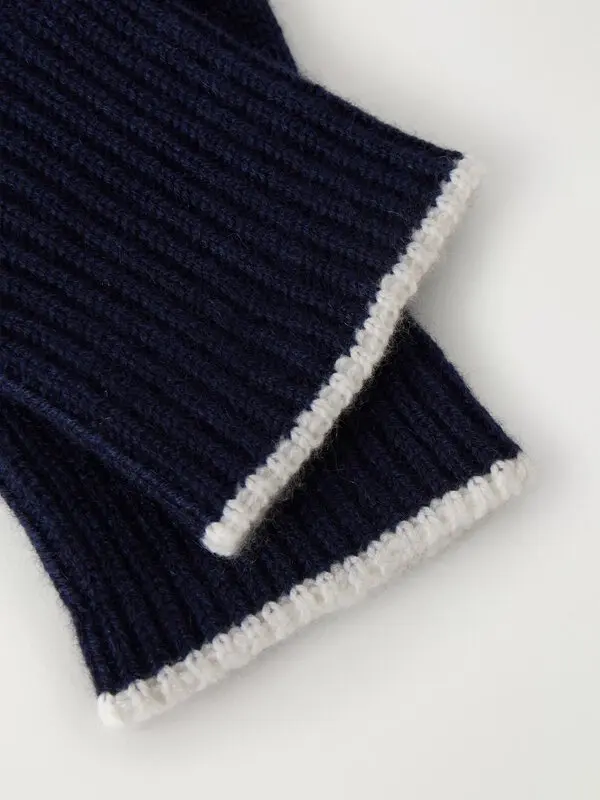 Brunello Cucinelli Ribbed Cashmere Gloves