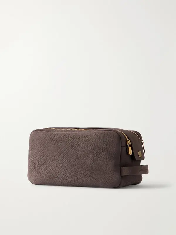 Brunello Cucinelli Full-grain Leather Wash Bag