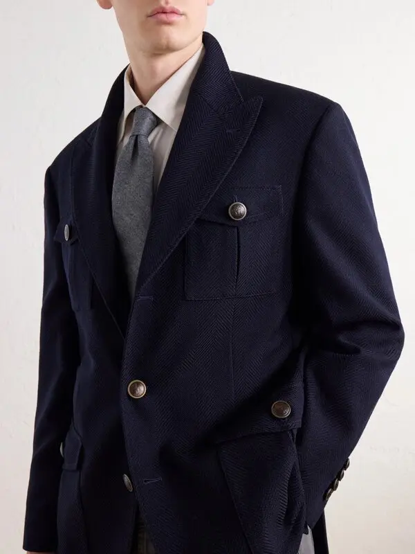 Brunello Cucinelli 8cm Virgin Wool-flannel Tie