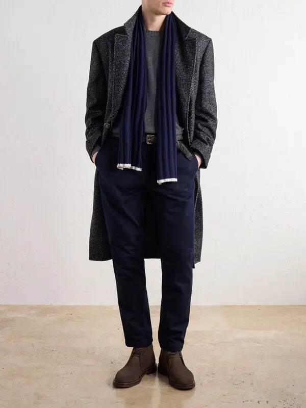 Brunello Cucinelli Ribbed Cashmere Scarf