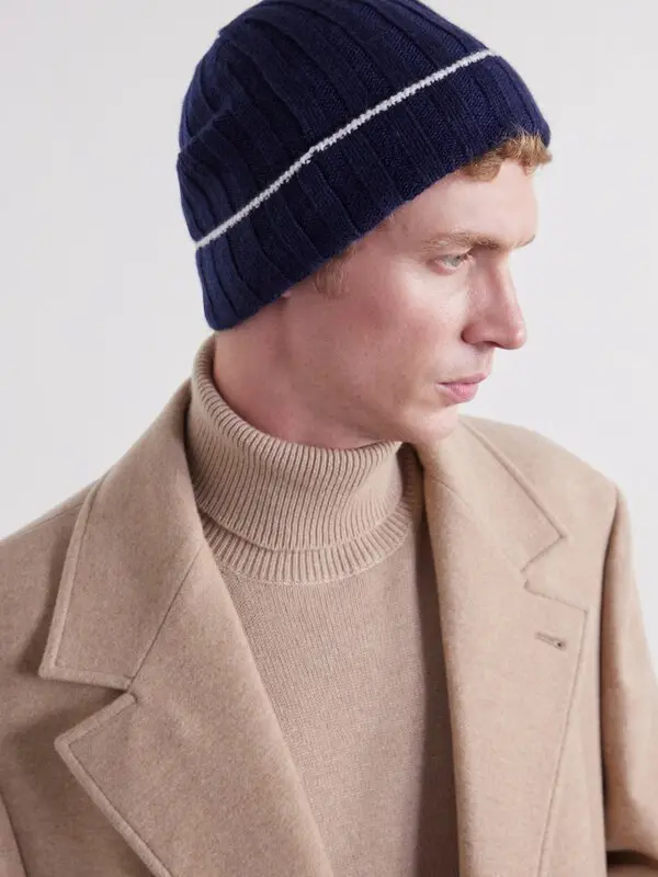 Brunello Cucinelli Ribbed Cashmere Beanie