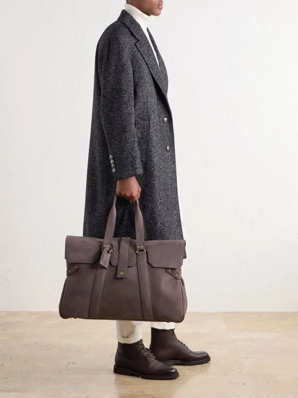 Brunello Cucinelli Full-grain Leather Weekend Bag