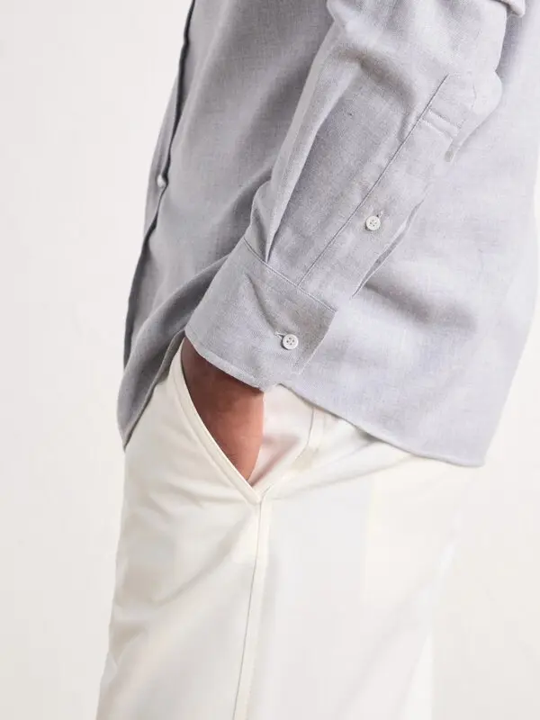 Brunello Cucinelli Cotton-flannel Western Shirt