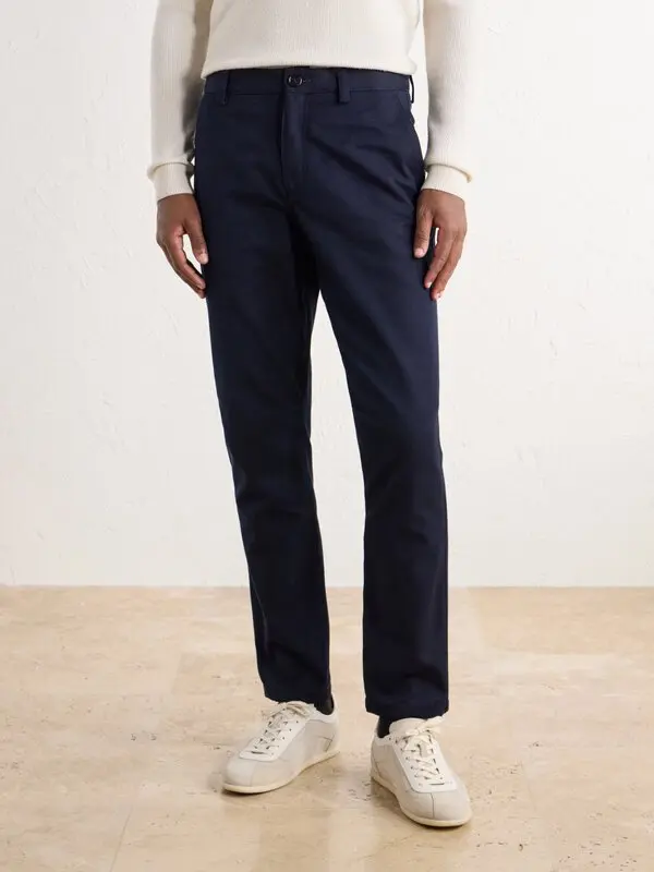 Brunello Cucinelli Tapered Cotton And Wool-blend Twill Chinos