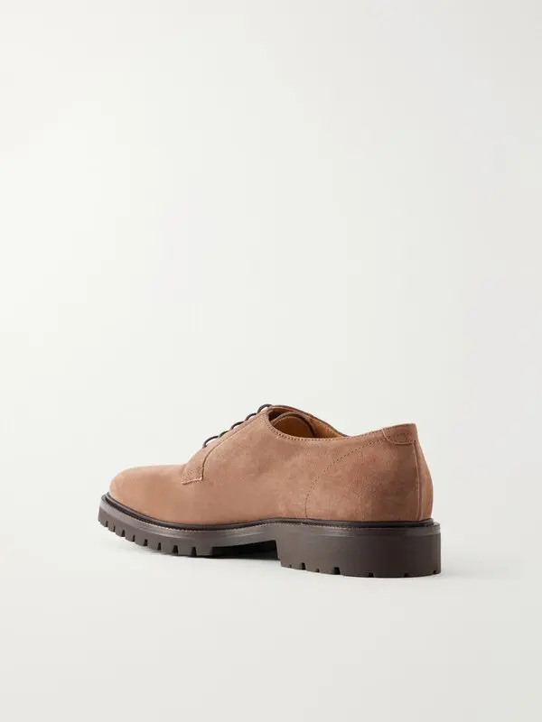 Brunello Cucinelli Suede Derby Shoes