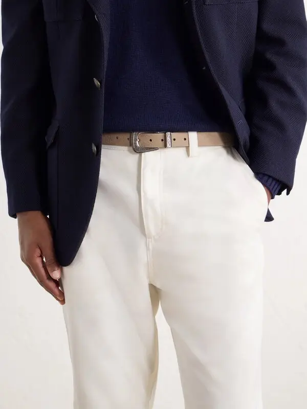 Brunello Cucinelli Textured Leather Belt