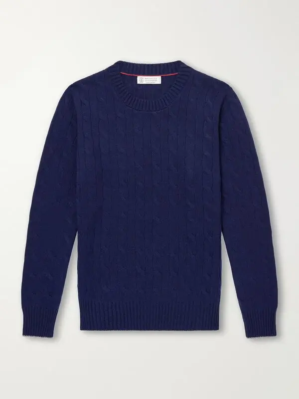Brunello Cucinelli Cable-knit Cashmere Sweater