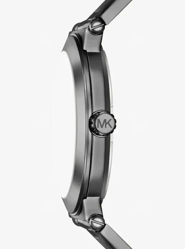 Michael Kors Oversized Billie Gunmetal-tone Watch In By