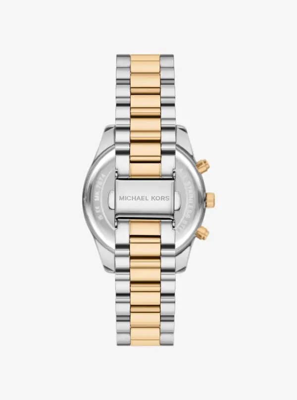 Michael Kors Lexington Pavé Two-tone Watch In By