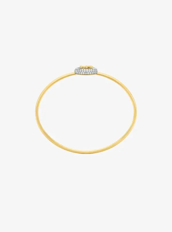 Michael Kors Pavé Logo Charm Bangle In By