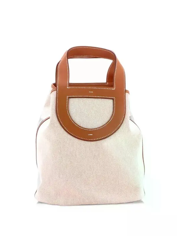 Hermès In-the-loop Bag Canvas With Swift 23 Bucket Bag - Brown